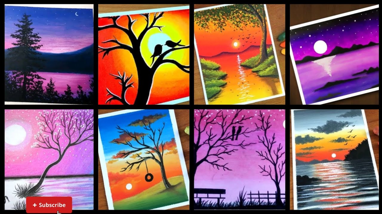 Easy and beautiful scenery painting ideas [ Scenery and ACRYLIC ...