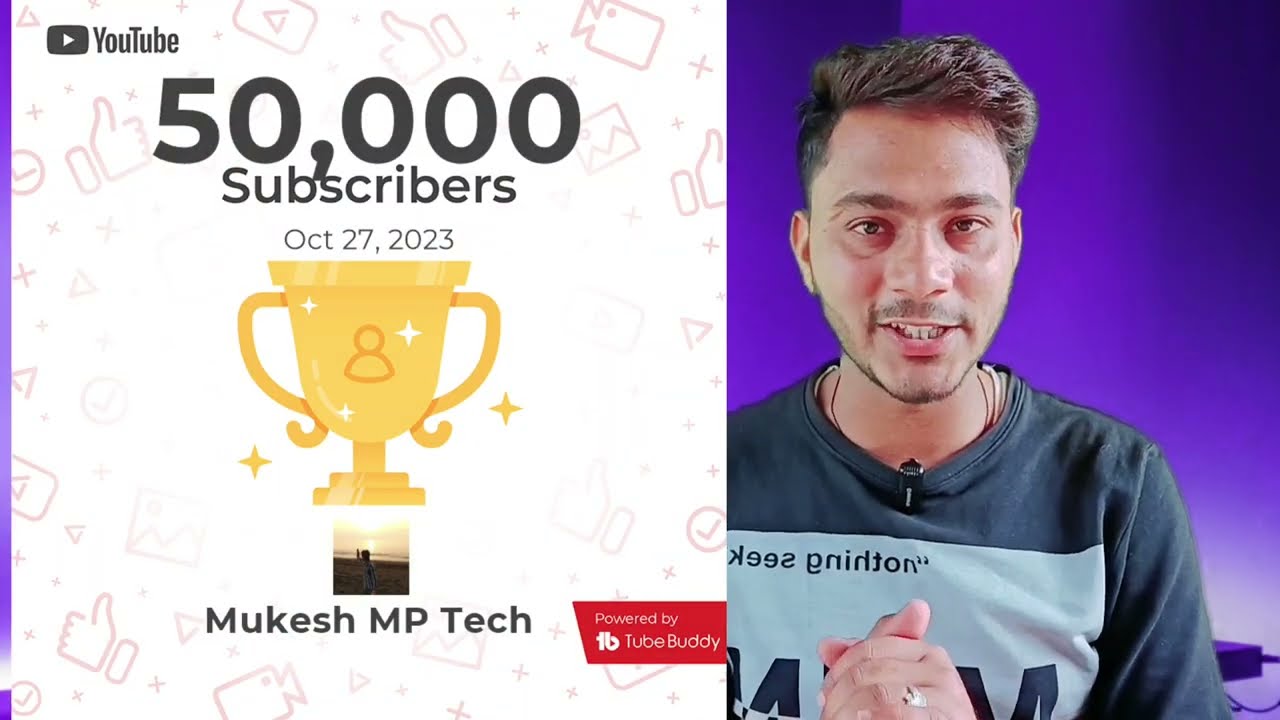 My First Payment From YouTube 🤑 | 50k Special Video 1 दिन कमाई 6 लाख | Mukesh Mp Tech - YouTube