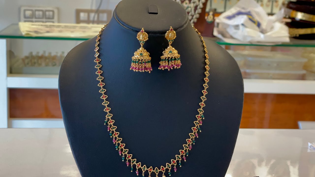 బిగ్ బాస్ చైన్//Big boss chain with earings with best price in madhu ...