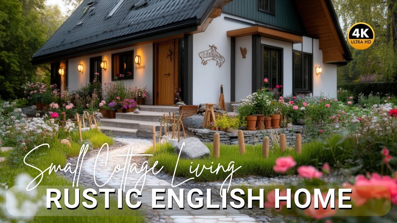 Rustic English Home: Small Cottage Living with Beautiful Courtyards and ...