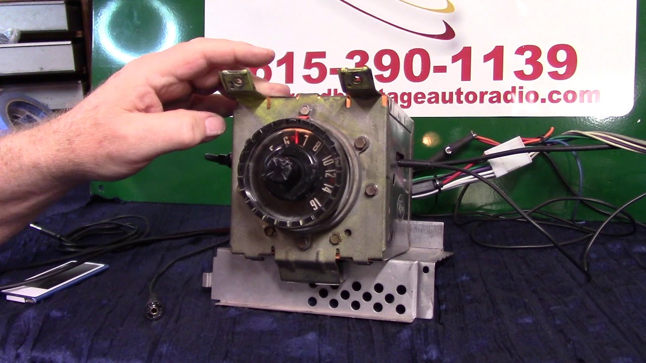 1956 Ford truck original AM radio - YouTube