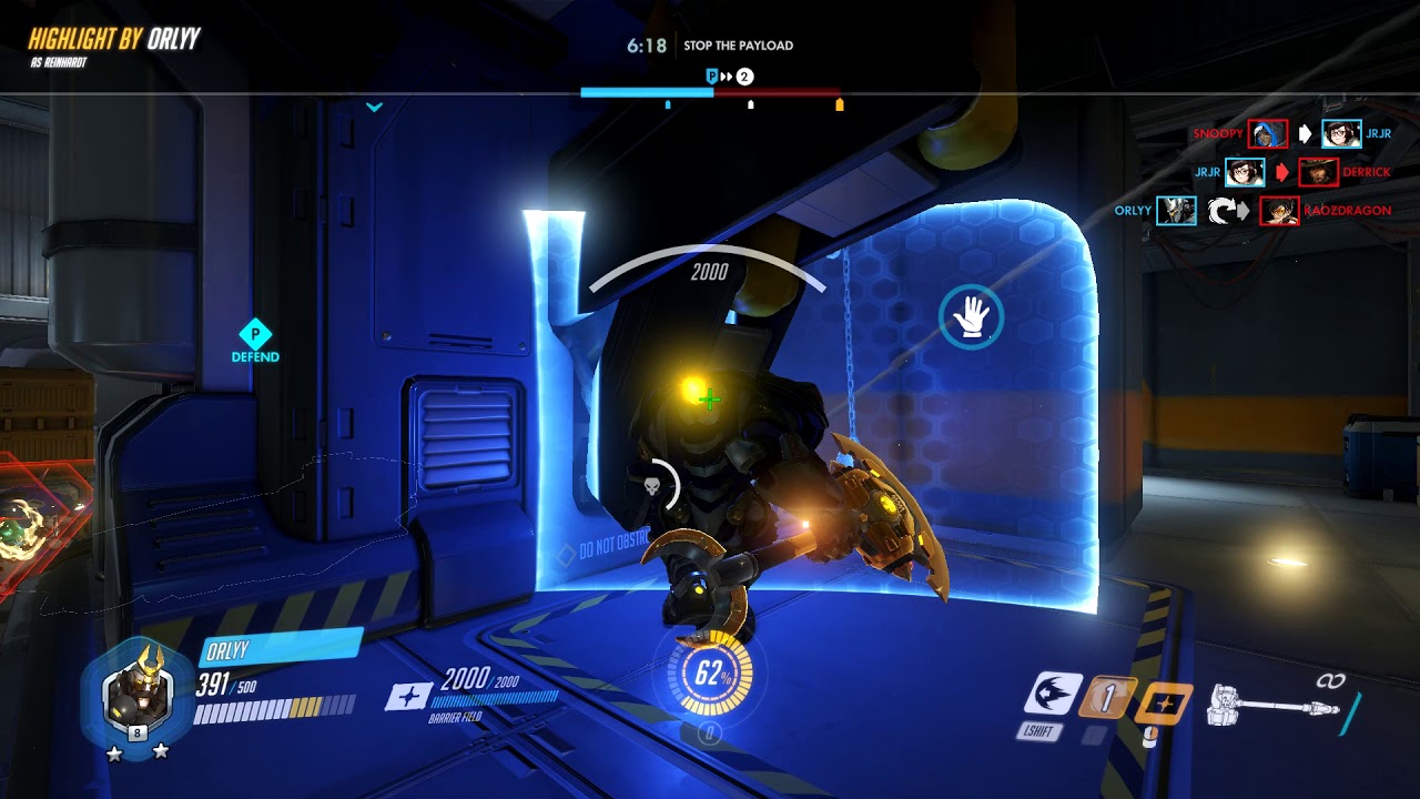 [Overwatch] Abuse your Rein shield - YouTube