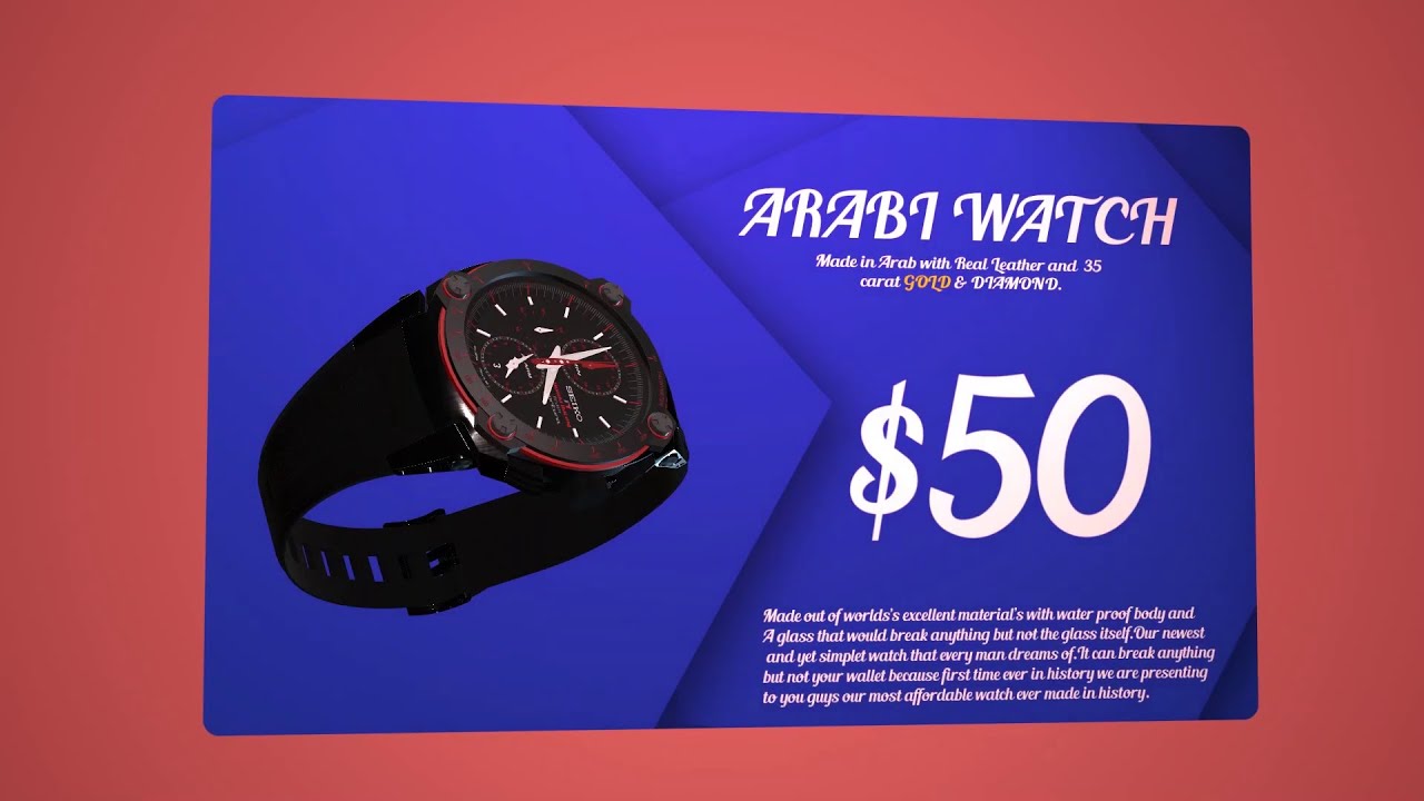 3d watch Card - YouTube