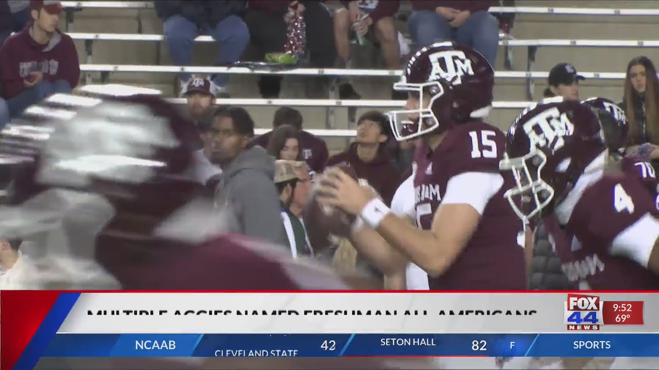 Multiple Aggie freshman earn All-America honors - YouTube