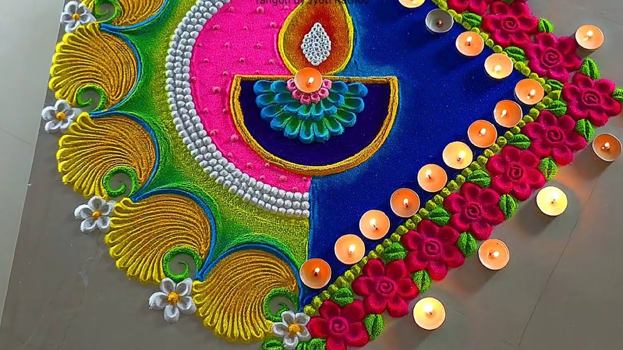Rangoli Designs For Diwali Diwali 2021: Easy Rangoli Designs To