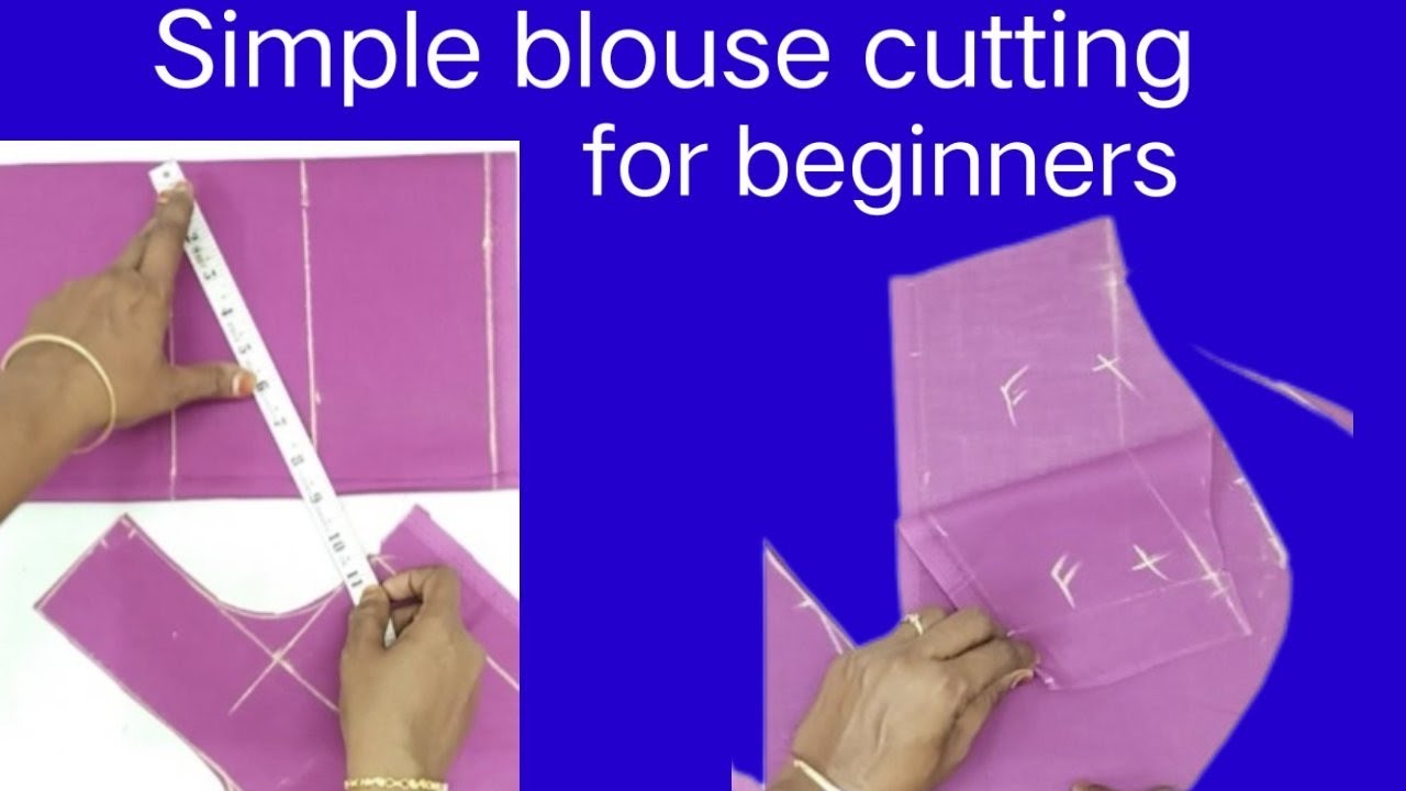 30 size blouse measurement| simple blouse cutting for beginners | easy ...