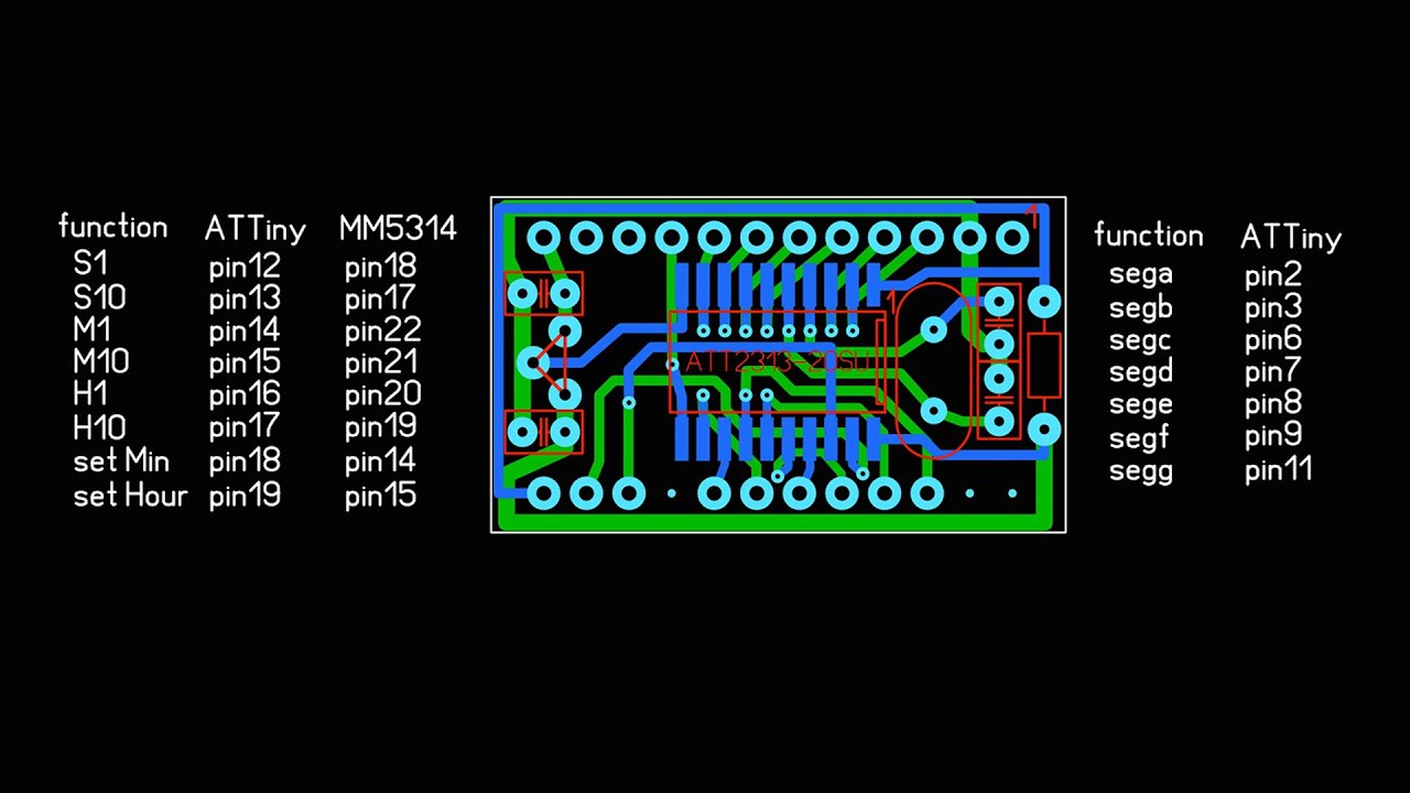MM5314N clock chip replacement (2023) with source files - YouTube