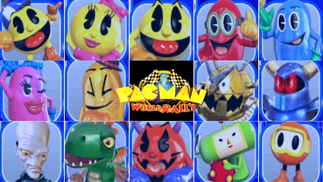 Pac-Man World Rally // All Playable Characters [1st Place] - YouTube