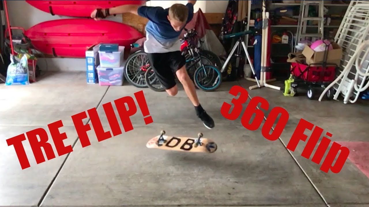 MY FIRST TRE FLIP (360 flip) Weekly progression - YouTube