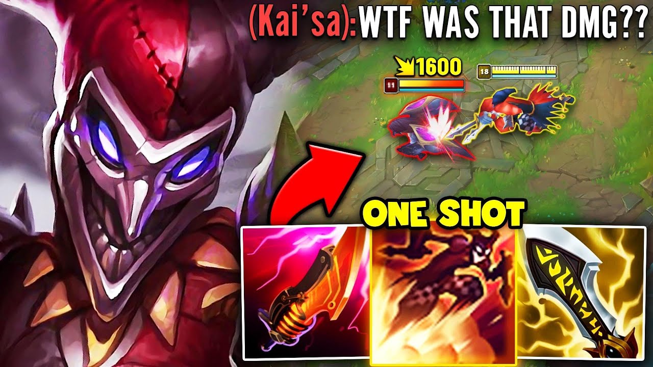 HAHAHA! THIS ONE SHOT SHACO BUILD IS TOO FUNNY! (BACKSTAB FOR 1600 ...