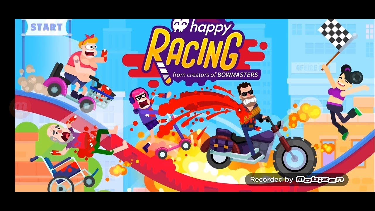 Happy Racing GAMEPLAY : RACE WITHOUT CAR IS TOO DANGEROUS - YouTube