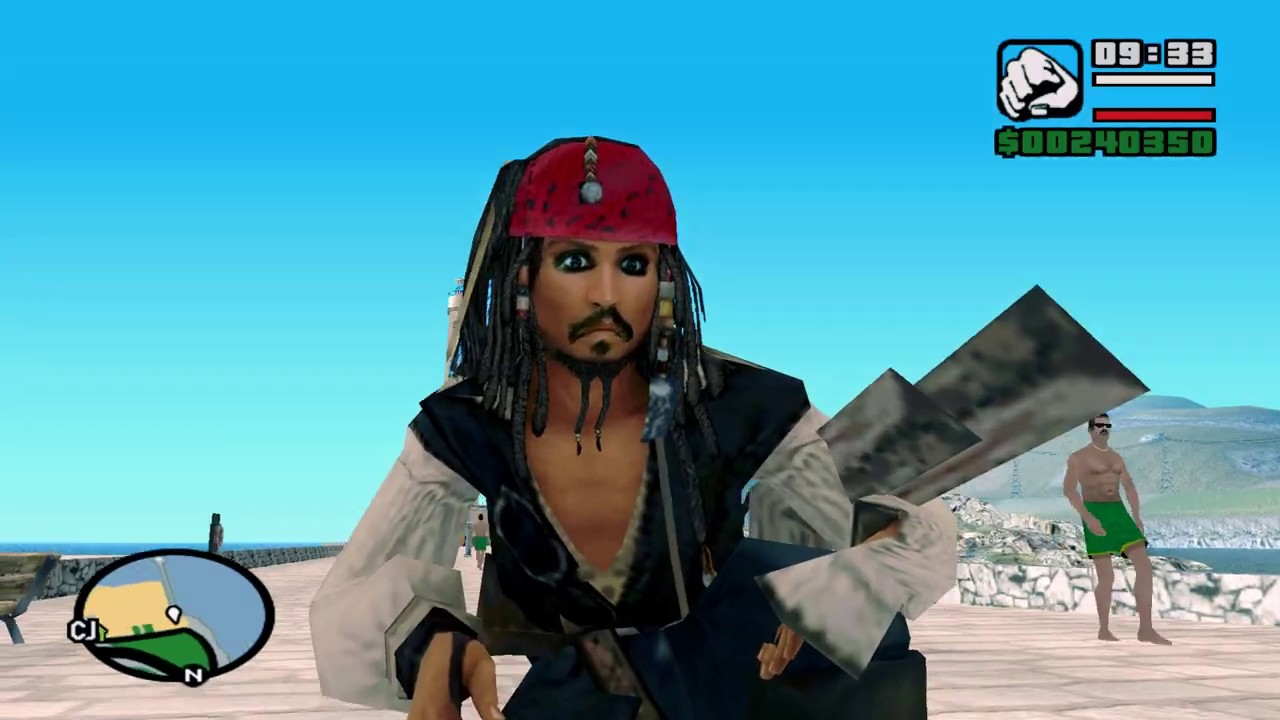 Captain Jack Sparrow / GTA SA - YouTube