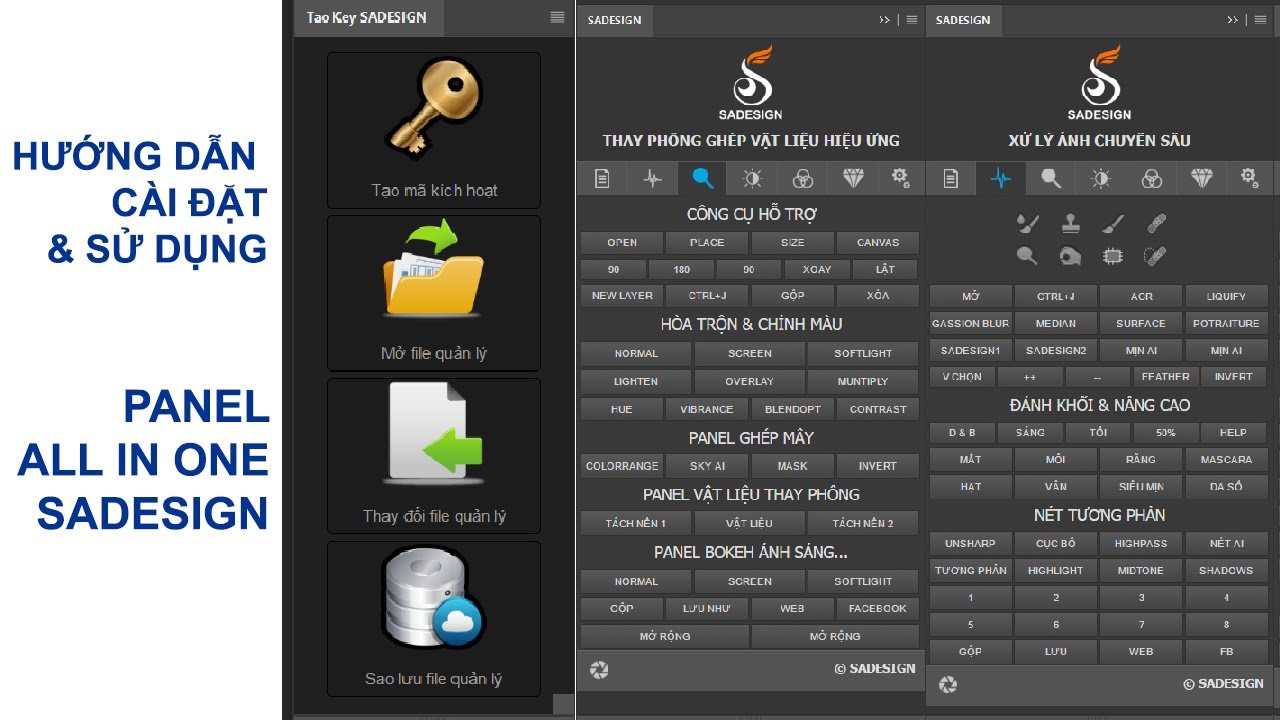 Hướng Dẫn Cài Đặt Và Sử Dụng PANEL ALL IN ONE SADESIGN - YouTube