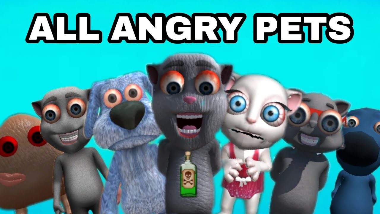All Angry Pets | Talking Juan Maria Pablo Joe Peu RTX Talking Pablo 2 ...