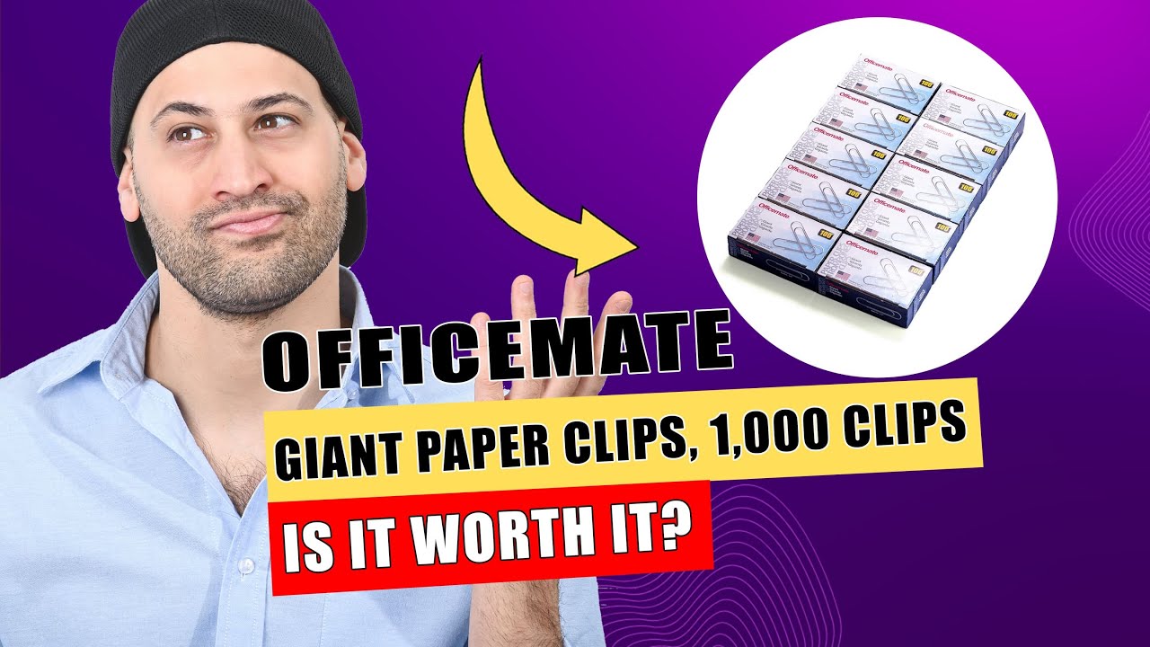 Officemate Giant Paper Clips, Pack of 10 Boxes of 100 Clips Each (1,000 ...