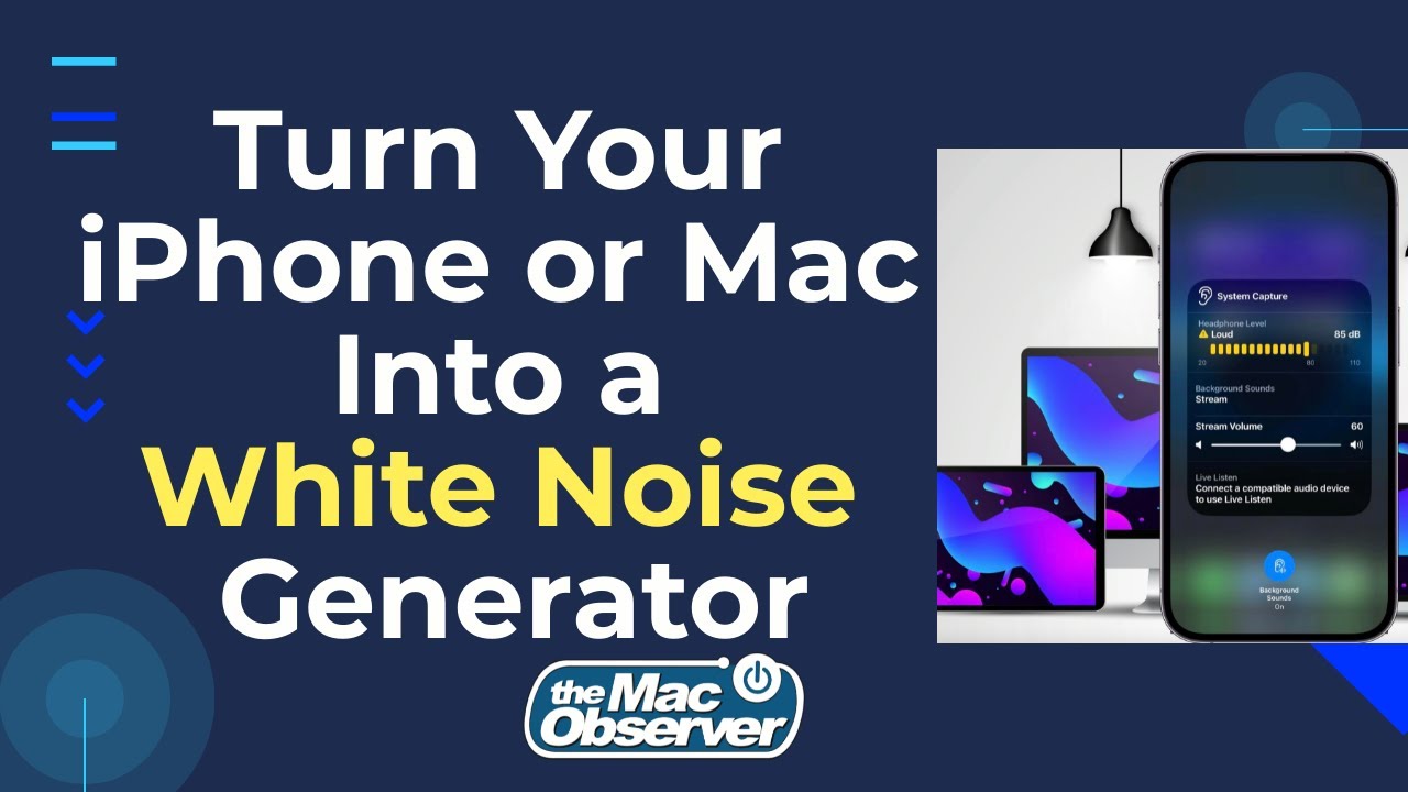 Turn Your iPhone or Mac Into a White Noise Generator - YouTube