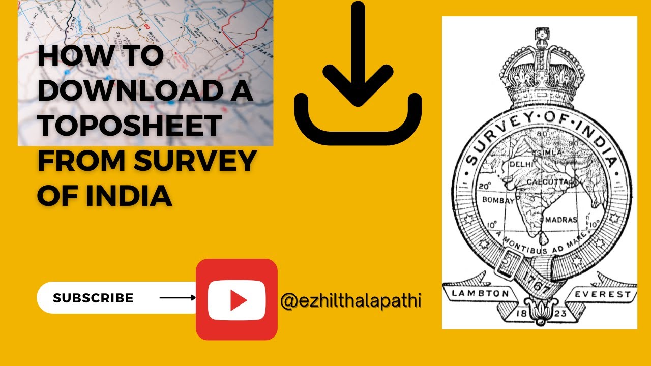 How to Download a free Toposheet from survey of India ? - YouTube