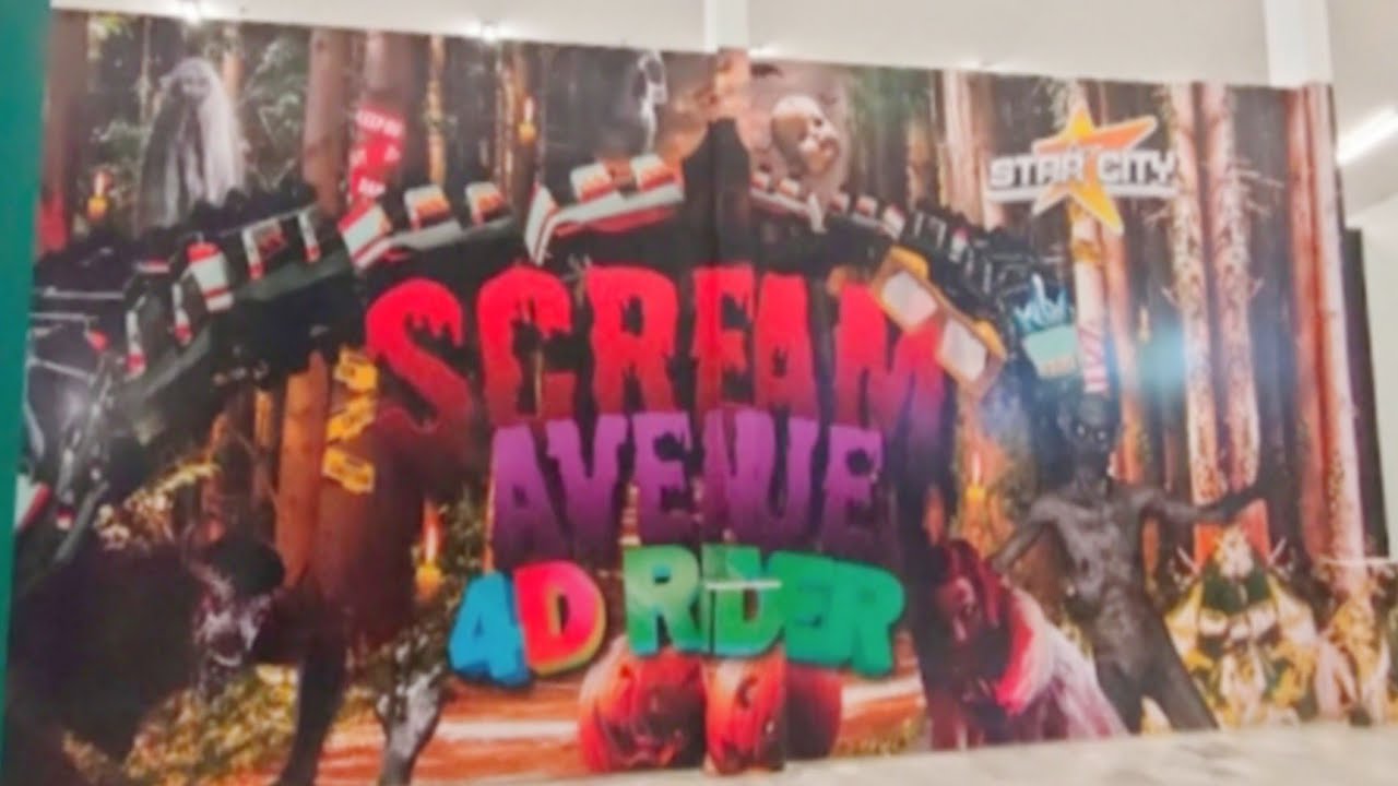 Scream Avenue 4D Rider At Star City - YouTube