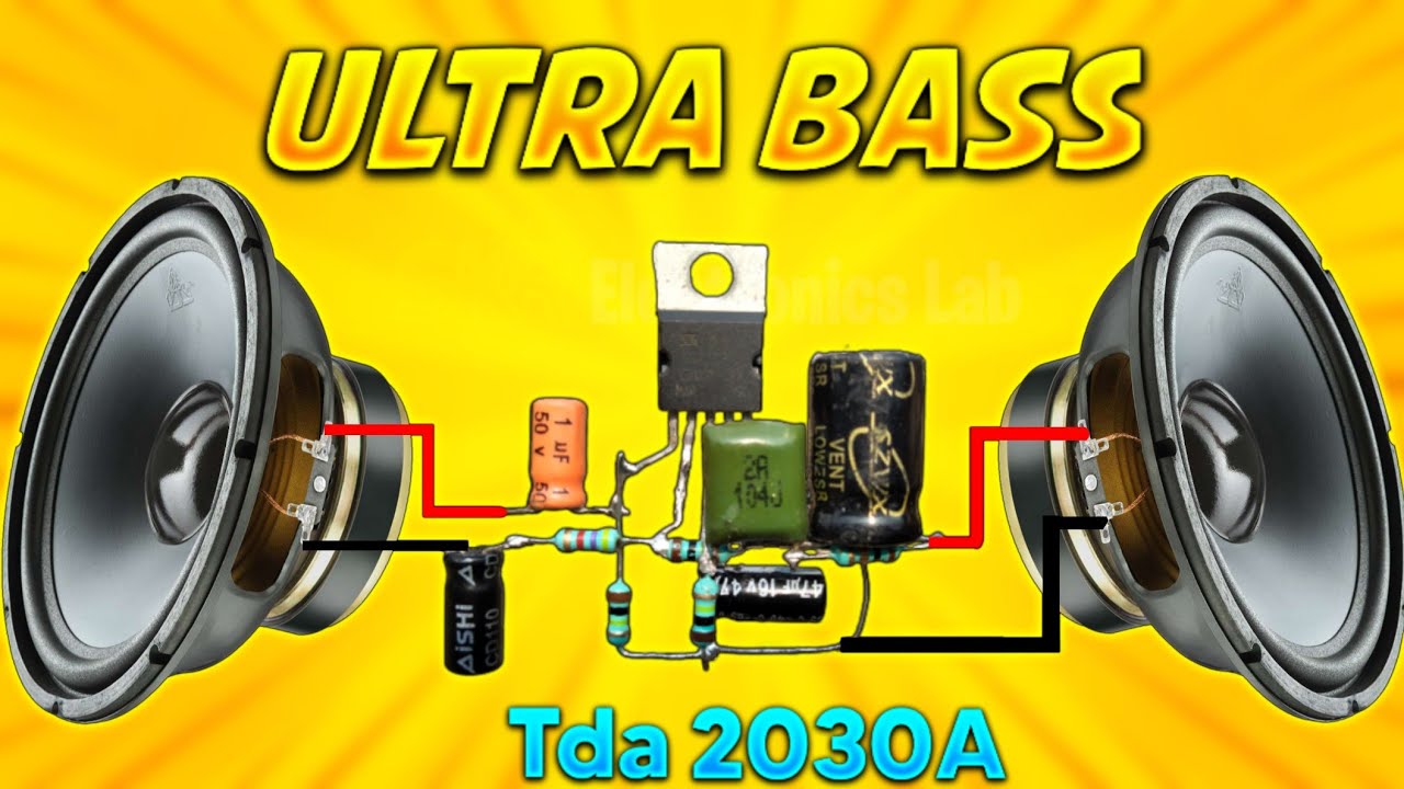 How to make a Powerful amplifier using tda2030 ic|TDA 2030 ic DC 12V ...