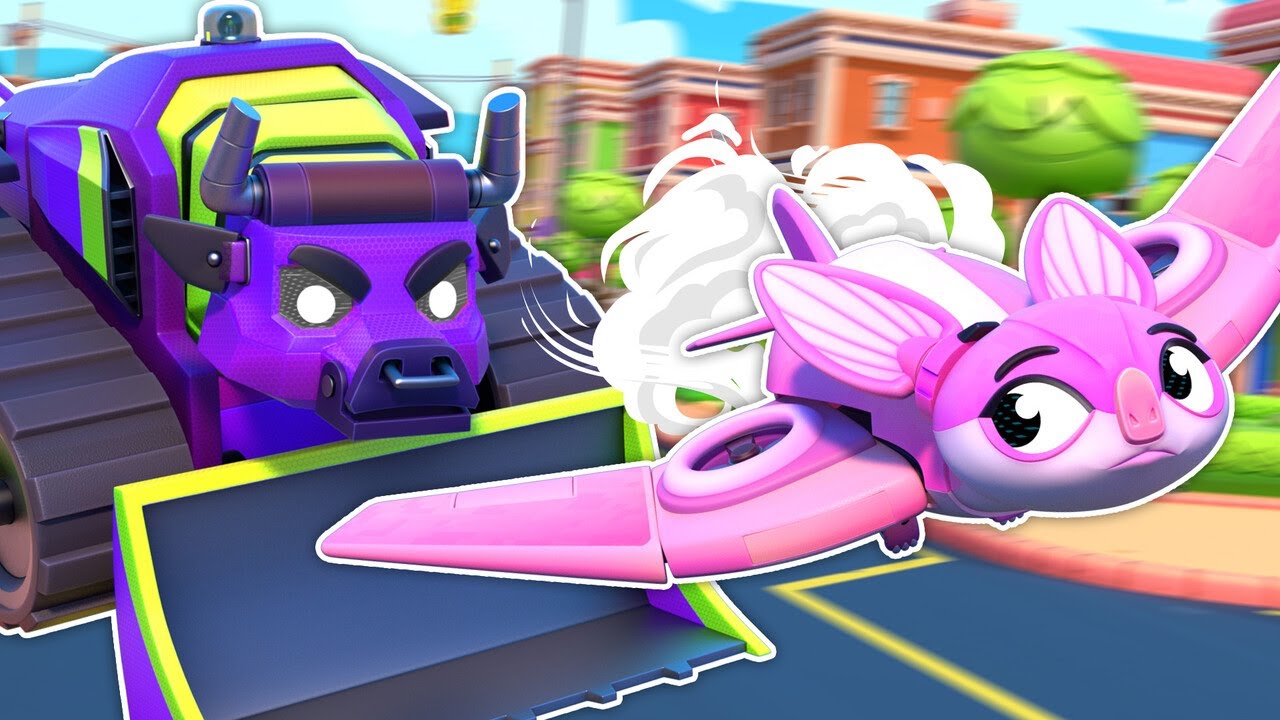 BULL BULLDOZER and RHINOCEROS DUMP TRUCK VS EVIL TWINS! Who will win ...