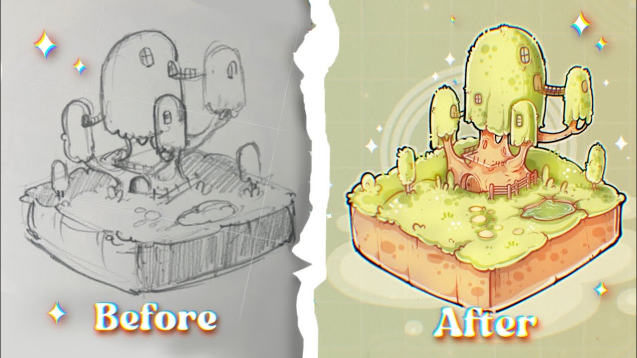 Create with me - Isometric drawing practice for beginners/Procreate ...