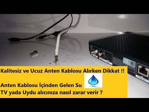 Anten Kablosundan Su geliyor DİKKAT! Kablolar su alırsa ne olur? Kablo İçinden TV'ye Kadar Gelen Su