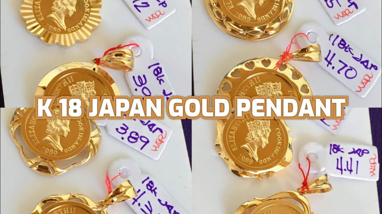 K 18 JAPAN GOLD PENDANT | SteffnyKells - YouTube