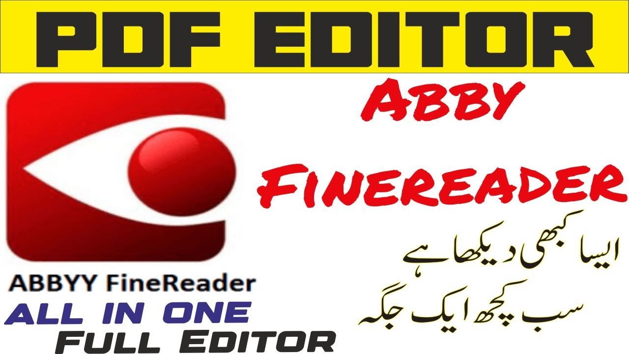 Abby FineReader PDF Editor| Best Editor ever - YouTube