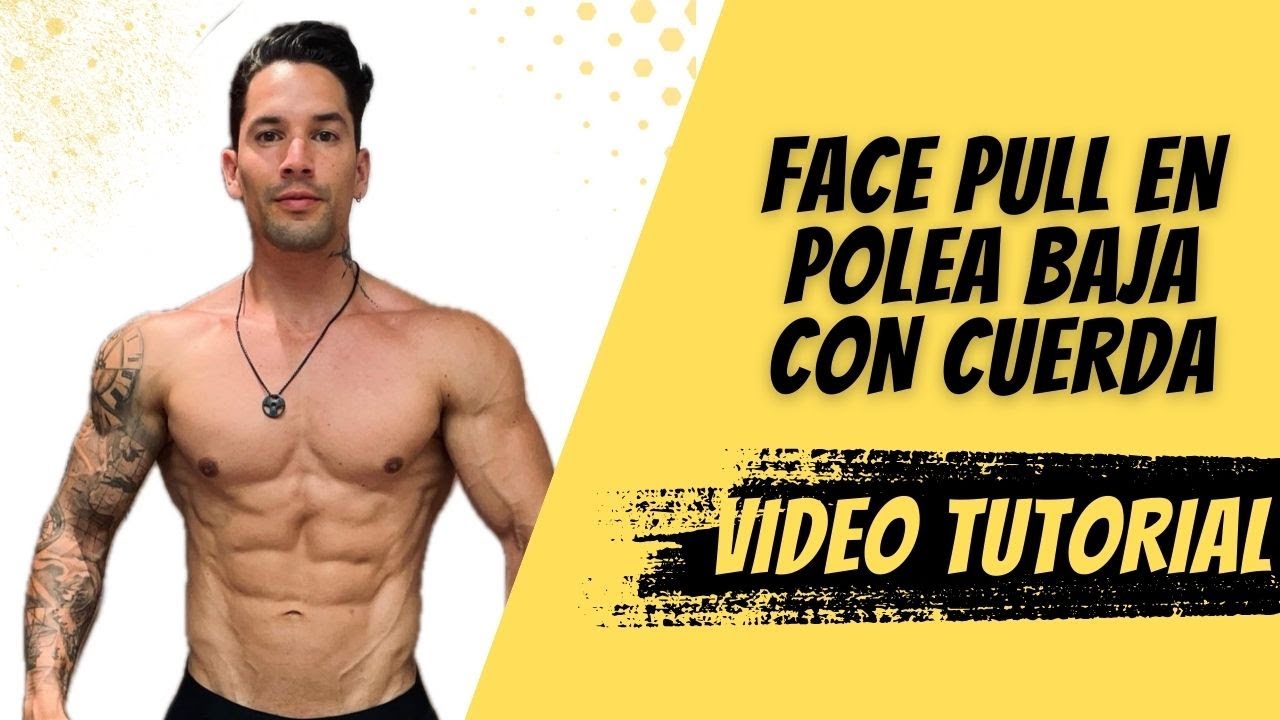 COMO HACER Face Pull en polea baja con cuerda / TE ENSEÑO HACER Face ...