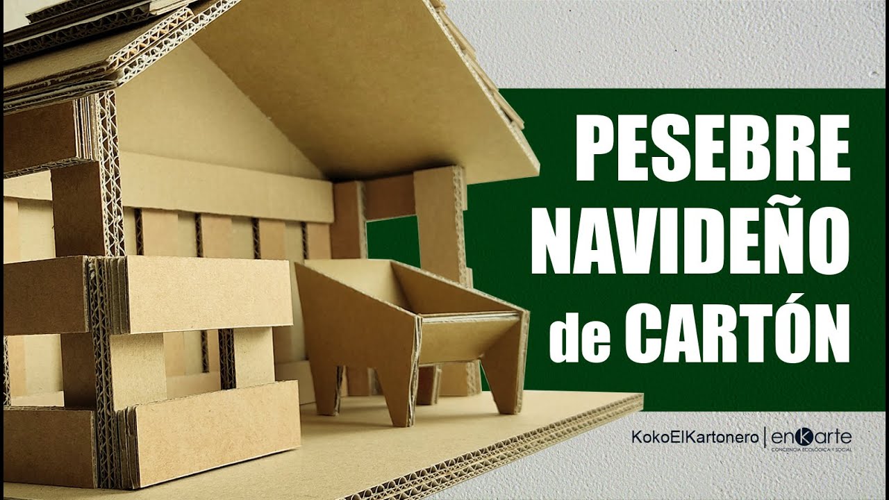 PESEBRE NAVIDEÑO de CARTÓN DIY ♻️ Ecológico Creativo | Navidad Eco ...
