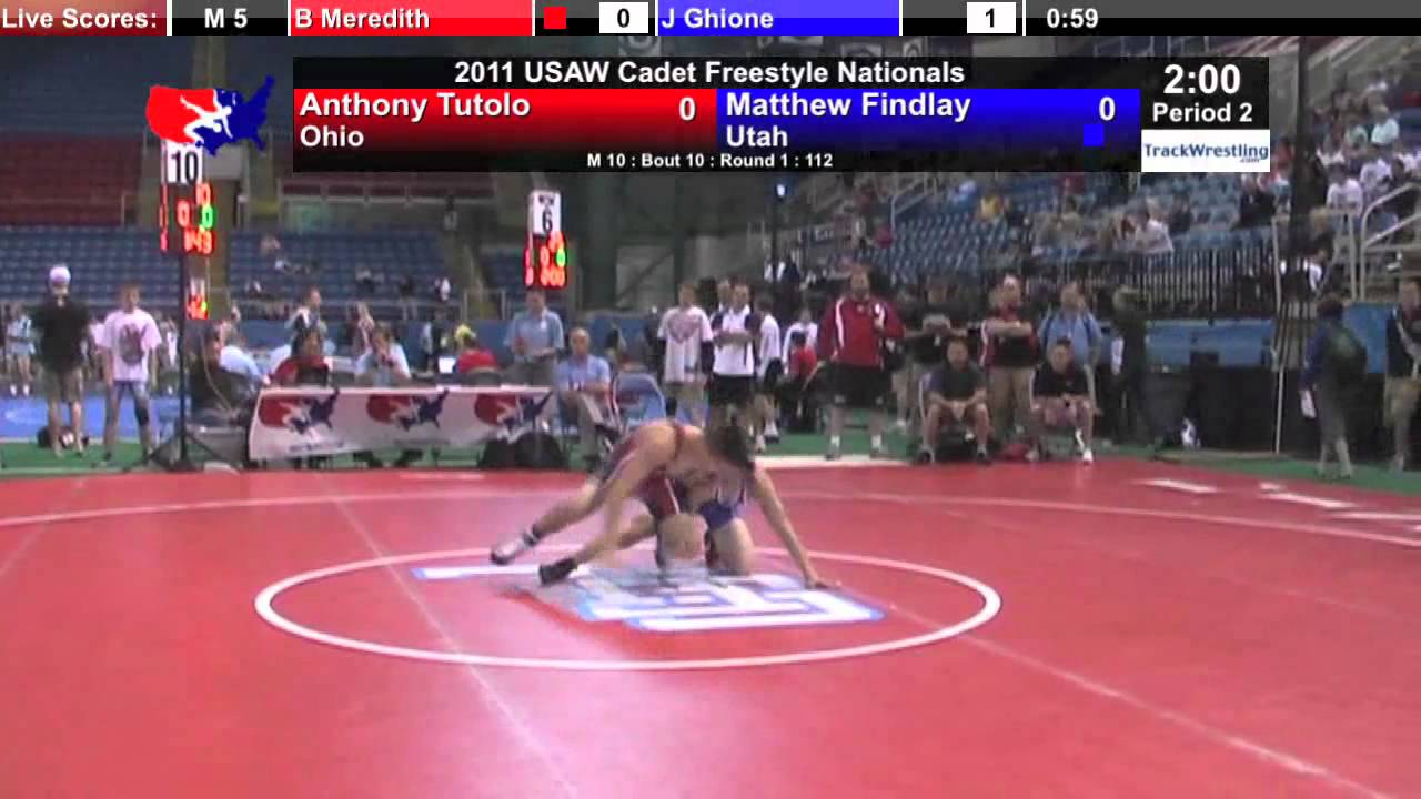 Cadet Freestyle 112 - Anthony Tutolo (OH) vs. Matthew Findlay (UT ...