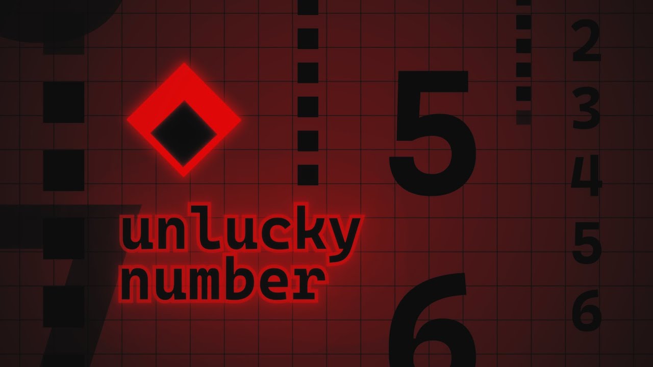unlucky number // motion graphics - YouTube