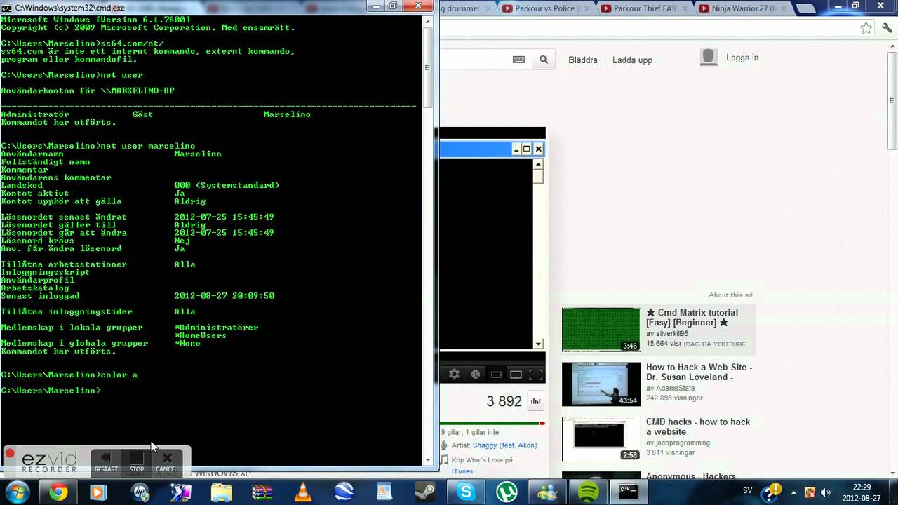 Cmd hacks - YouTube
