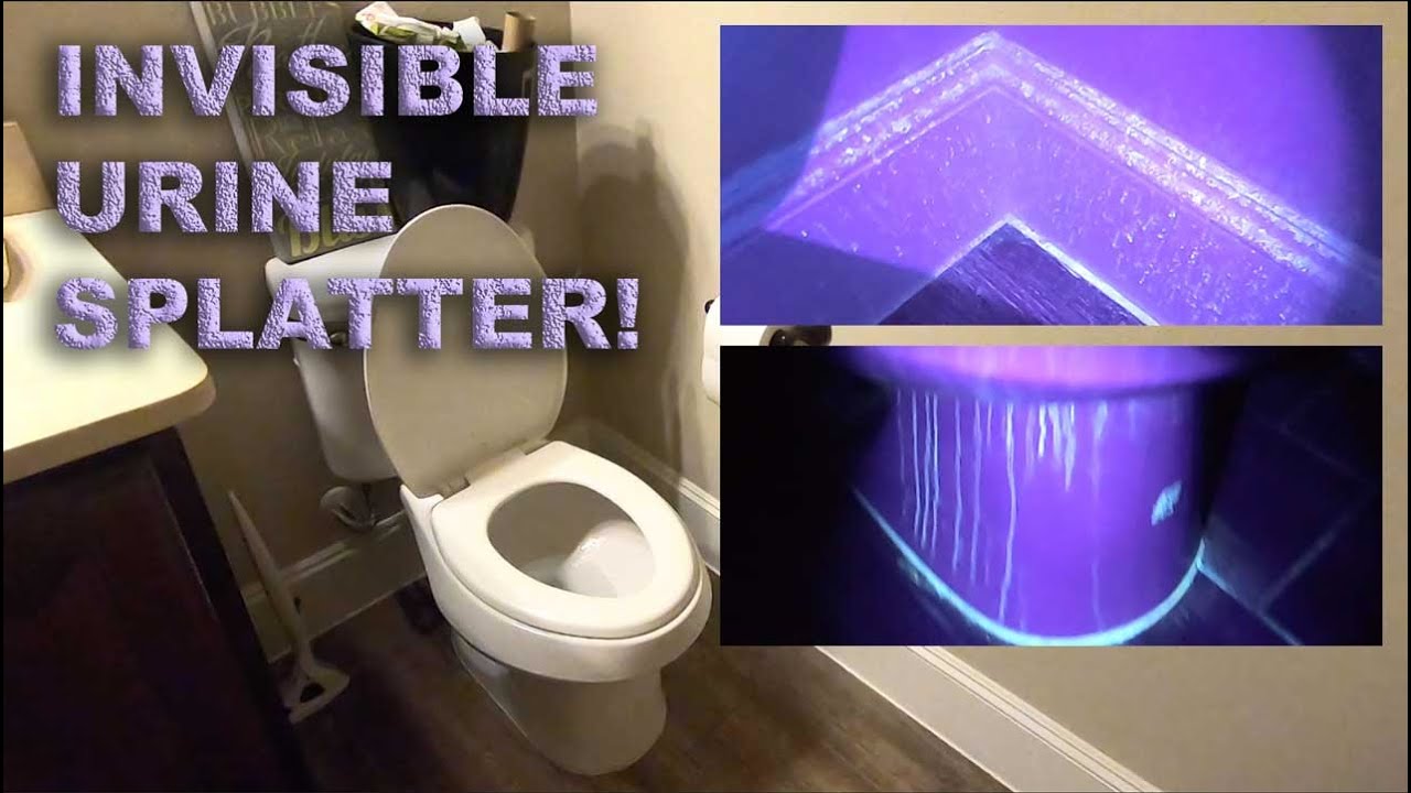 CLEAN URINE SPLATTERS AROUND TOILET WITH HYDROGEN PEROXIDE - YouTube