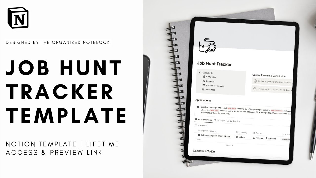 Manage your Job Search with NOTION! (+ Notion Template) - YouTube