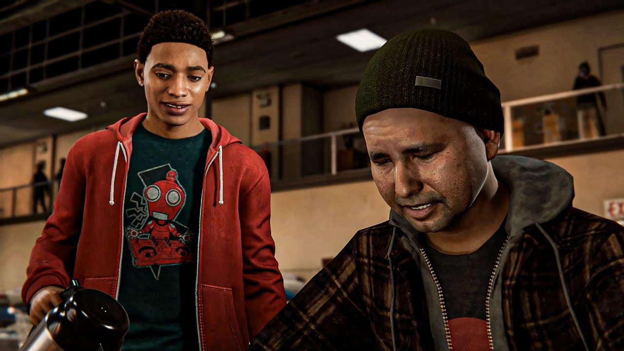 Peter Parker and Miles Morales Cinematic Cutscene - Spider Man ...