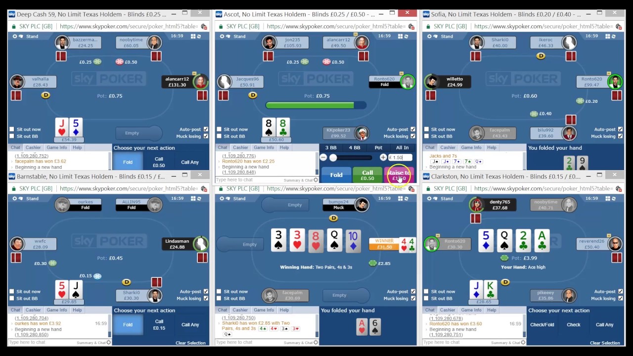Sky Poker Training Part 1 - YouTube