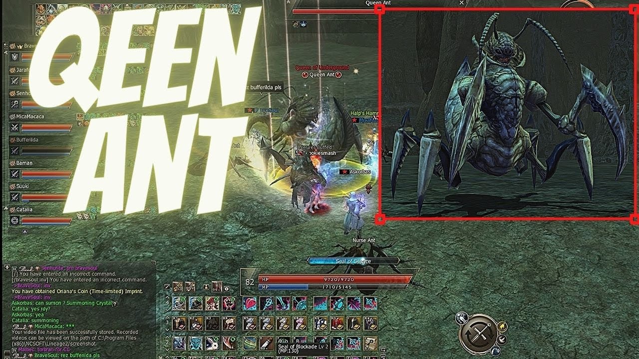 Lineage 2 Classic Ant Queen Giran Server 2021-10-20 Unexpected Ending ...