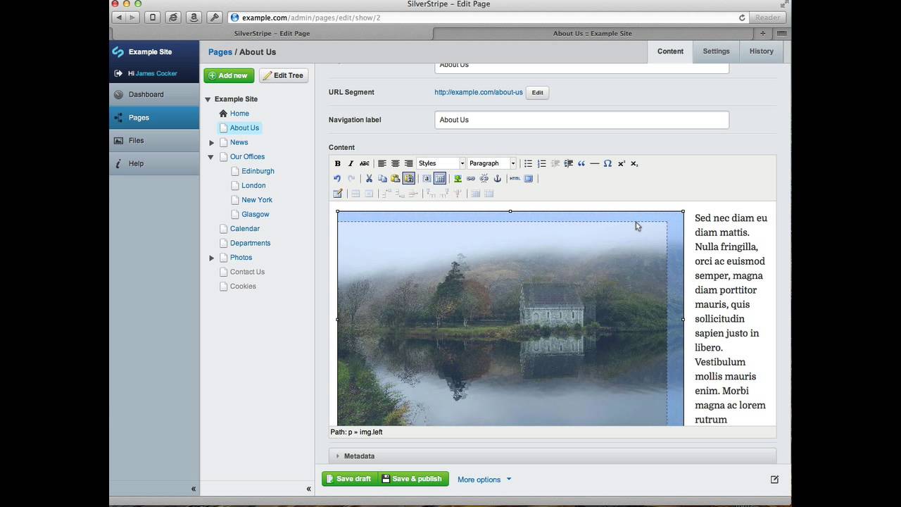 SilverStripe CMS: Inserting Images - YouTube