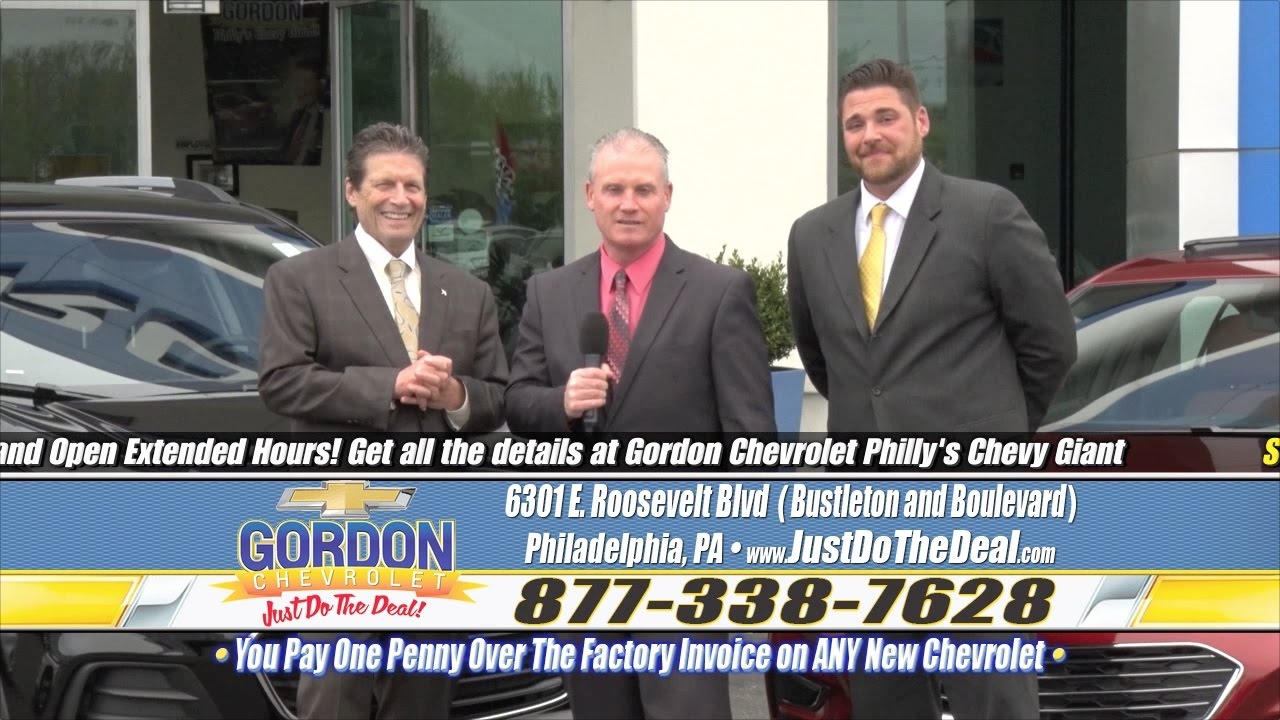 "Every Purchase Includes a Grill, TV, or Xbox!" Gordon Chevrolet ...