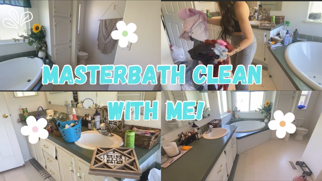 Master Bath Clean With Me #reallife #stayathomemom #cleaningmotivation ...