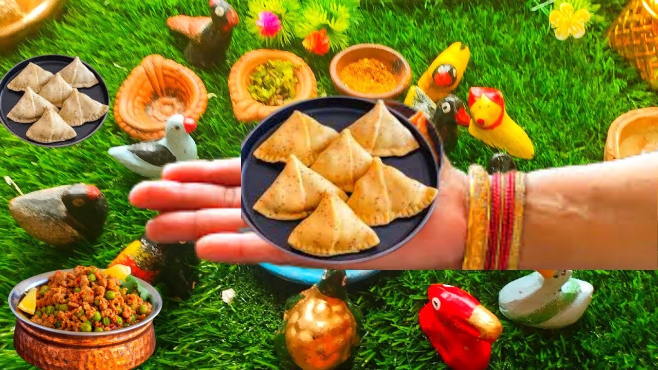 MiniaturE BeeF SamosA RecipE |street food |how to make crispy tiny ...