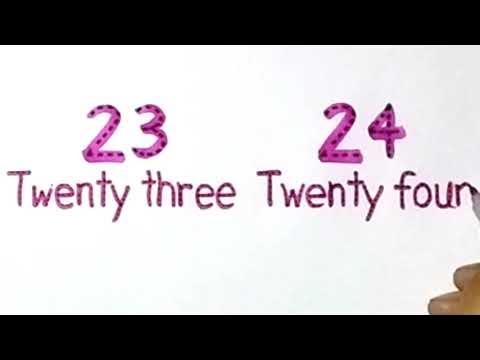 Learn Number | Read and Write 23 and 24 With NB Arts - YouTube