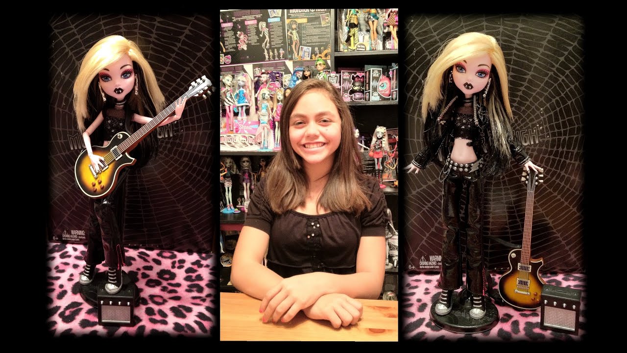 Monster High CUSTOM Rock Star Vampire Doll By WookieWarrior23 - YouTube