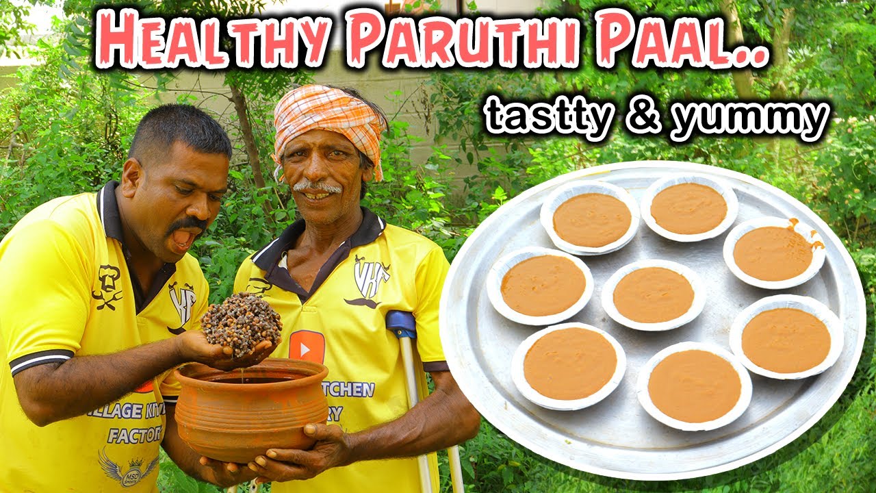 Healthy Paruthi Paal Recipe | Cotton Seed Milk Recipe | VILLAGE KITCHEN ...