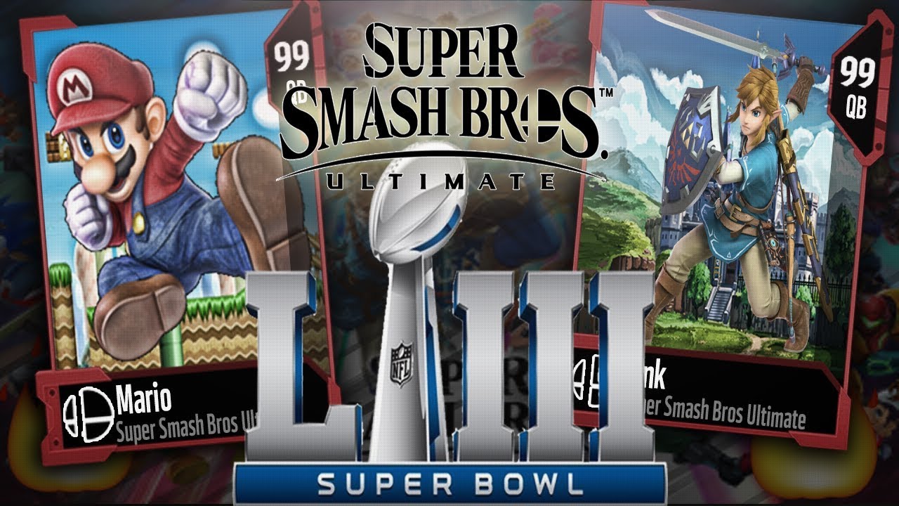 SUPER SMASH BROS ULTIMATE IN MADDEN 19! FIGHT FOR SUPERBOWL 53! What If ...