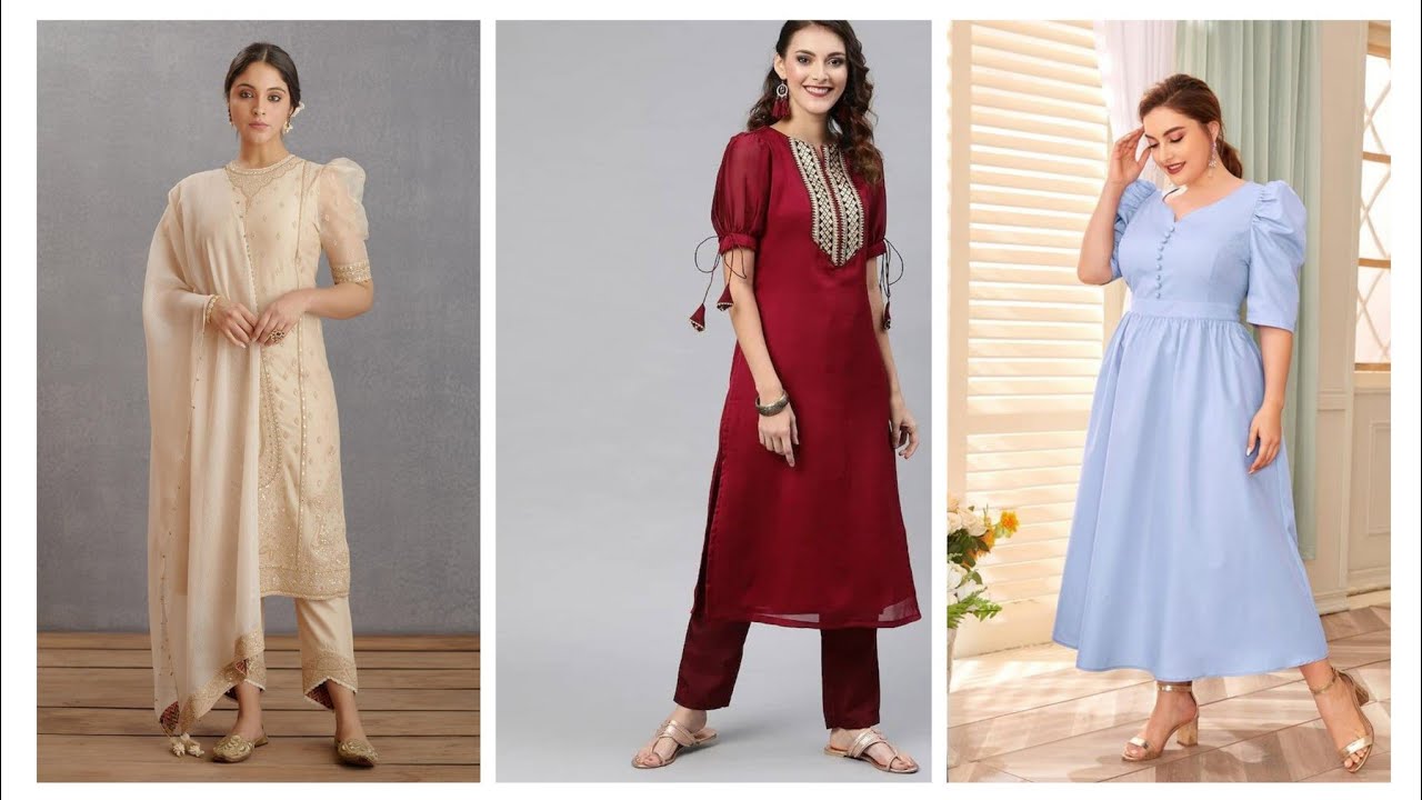 Latest Puff Sleeves Frocks Amd Kurta Designs.#sleevesdesign # ...