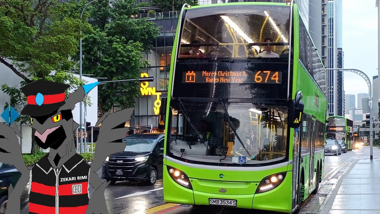 [4K] 2024/11/26 City Direct Bus Services 651 - 674 @ Shenton Way 都市で通勤 ...