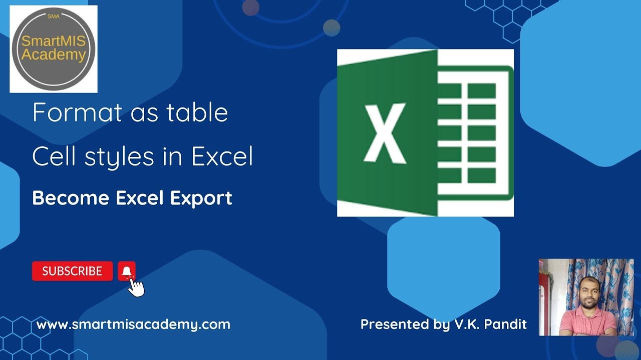Learn Excel with "Format as Table" and Cell Styles! - YouTube
