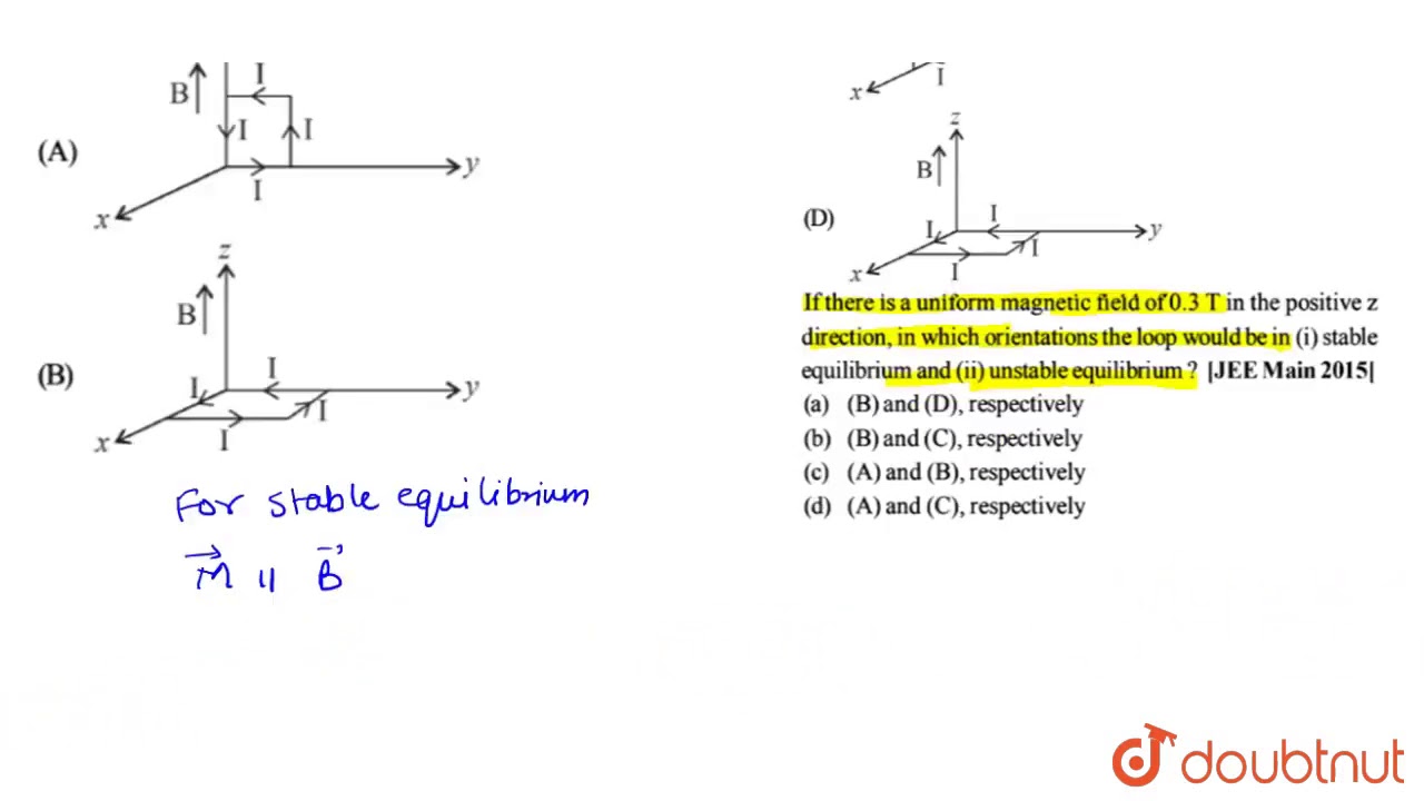 A rectangular loop of sides ` 10 cm and 5 cm` carrying a current `1 of 12 A` is placed in ...